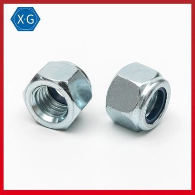 M12 M16 Nylon Insert Lock Nuts M10 Class 8 Heat Treatment Dacromet Finish