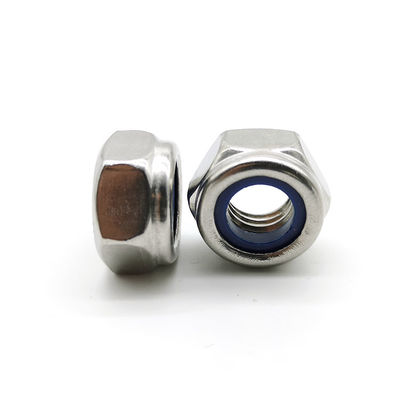 M12 M16 Nylon Insert Lock Nuts M10 Class 8 Heat Treatment Dacromet Finish