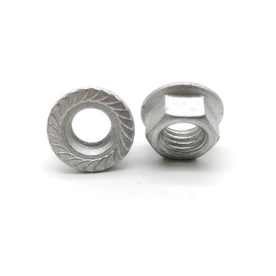 DIN 6927 Self Locking Flange Nut Medium Strength Steel Black Oxide