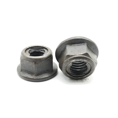 ISO7043 Hex Flange Lock Nut Zinc Plated Steel Nylon Self Locking Flange Nut