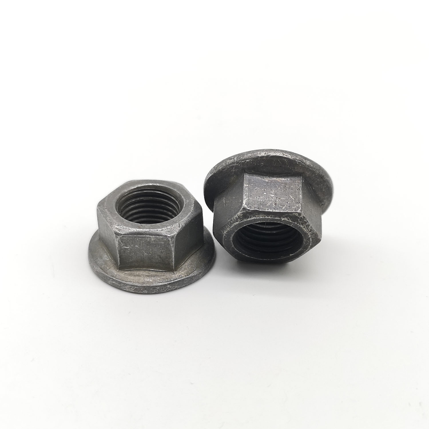 ISO 4161 Self Color Hex Flange Nut M10 Coarse Full Thread C45