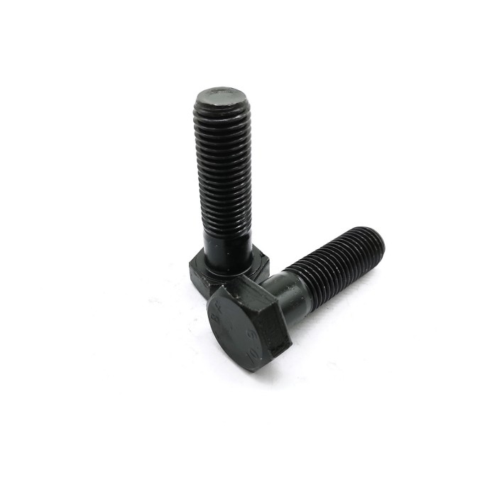 Hex Head High Strength Bolts ISO4014 GB5782 Class 10.9 Black Partial ...