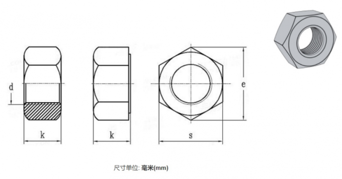 316 Stainless Steel Hex Nuts ISO 4032 A4 80 Super Corrosion Resistant