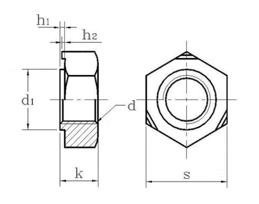 Steel Plain Hex Weld Nut DIN 929 Thread Hexagon Weld Nut M6 M8 M10 M12